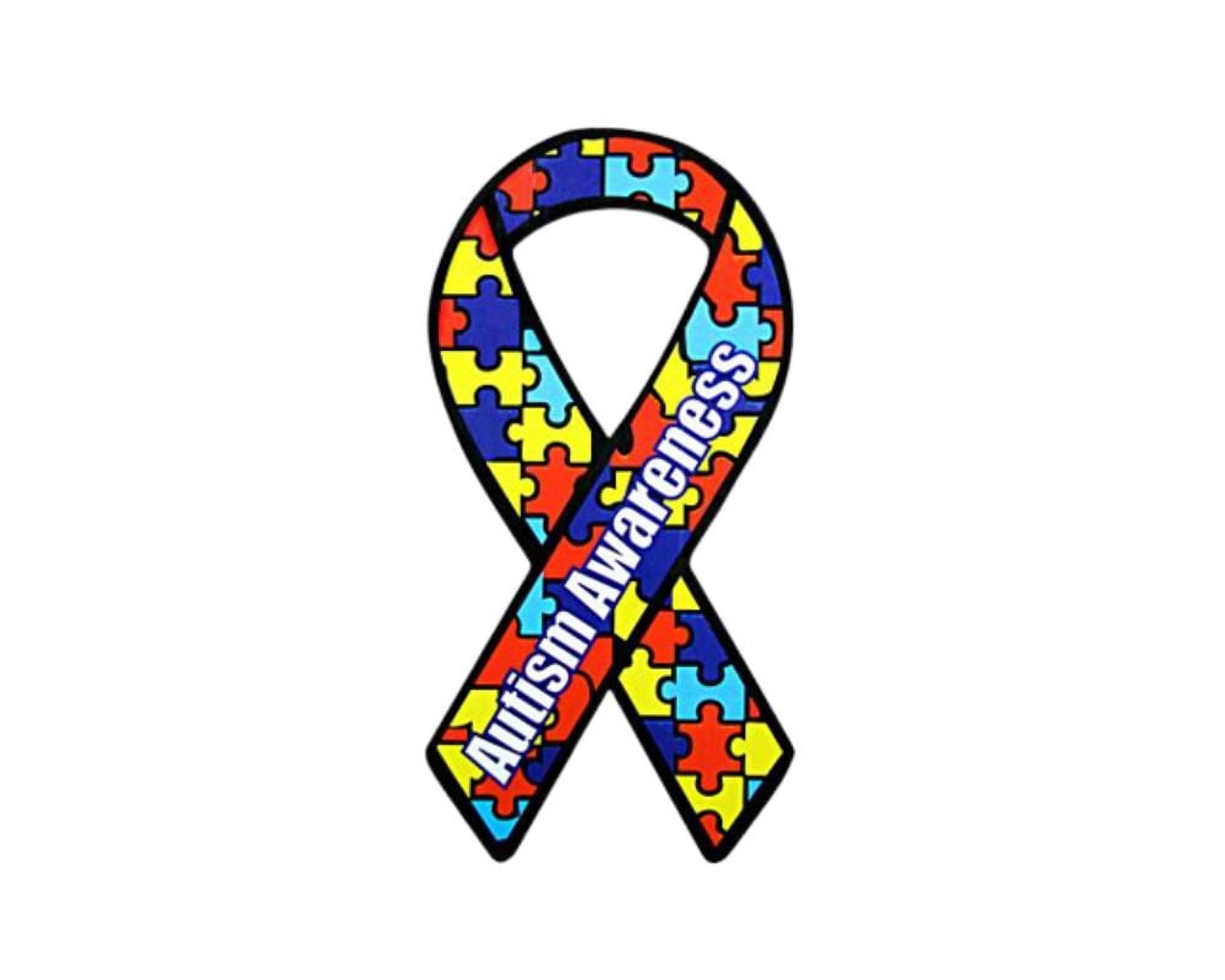 The Awareness Company Autism Awareness Paper Ribbons 50 Pack, 8 inches ...