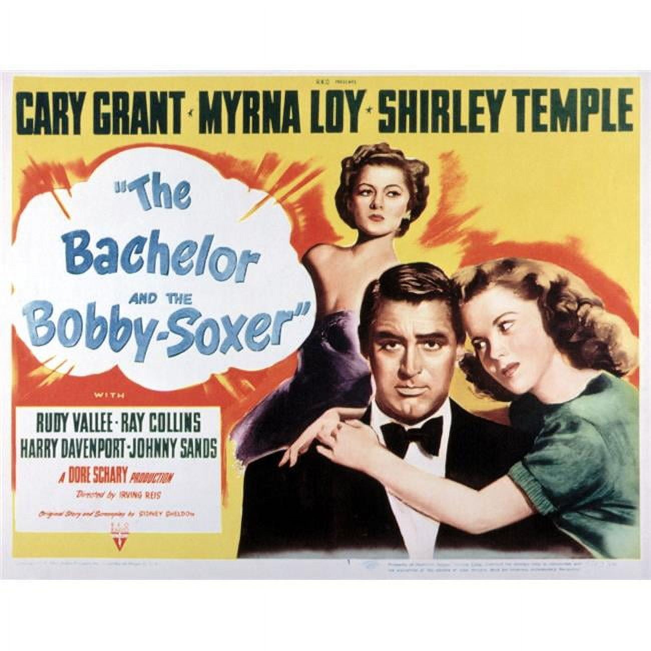 The Bachelor And The Bobby-Soxer Cary Grant Shirley Temple Myrna Loy ...