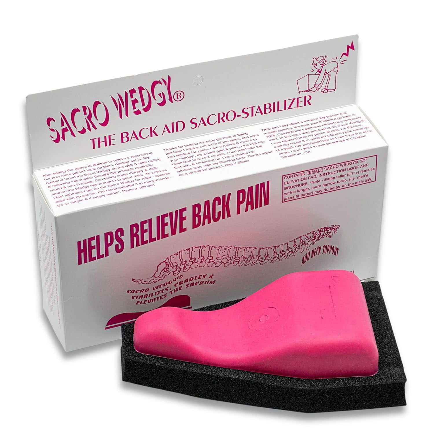 The Back Aid Sacro Stabilizer - FEMALE VERSION - Helps Releive Back ...