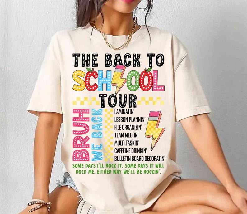 The Back To School Tour Shirt, ABCD Teacher Shirt, Teacher Tour Tee ...