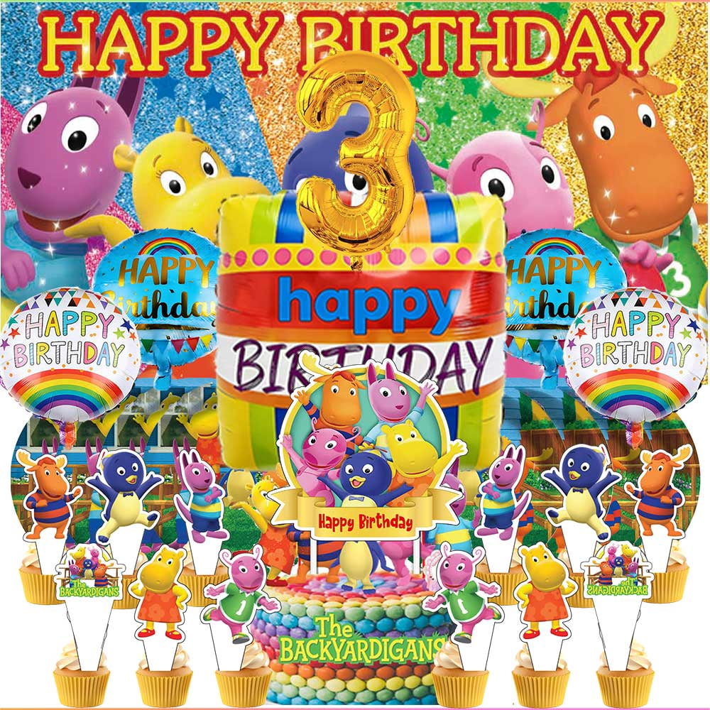 The Backyardigans 3rd Tableware Balloons Cake Toppers Backdrop Banner ...