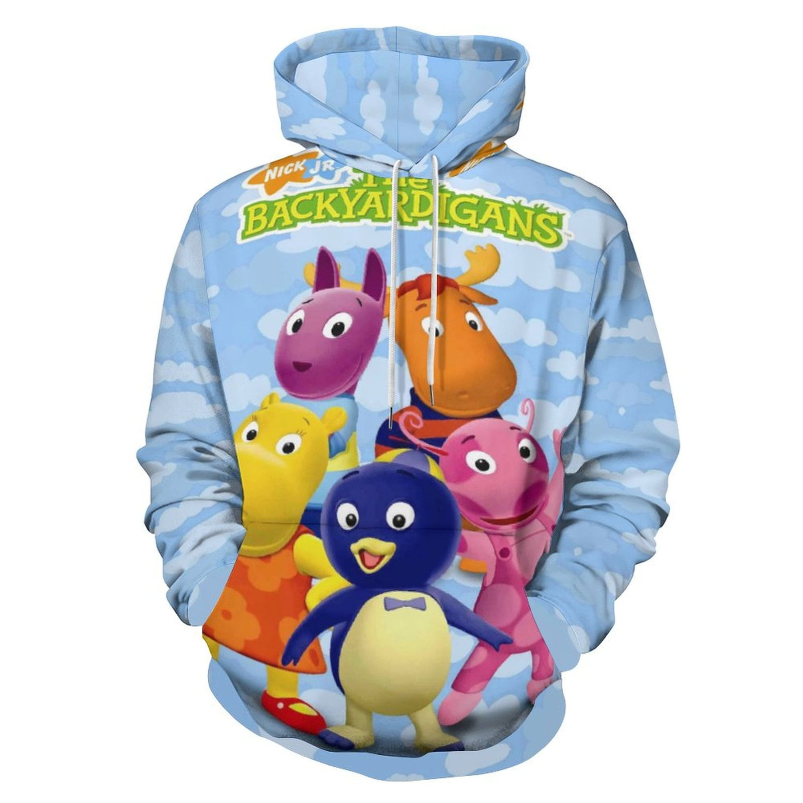 The Backyardigans Adult Sweater Pullover Hoodie 3D Printed Loose Hooded ...