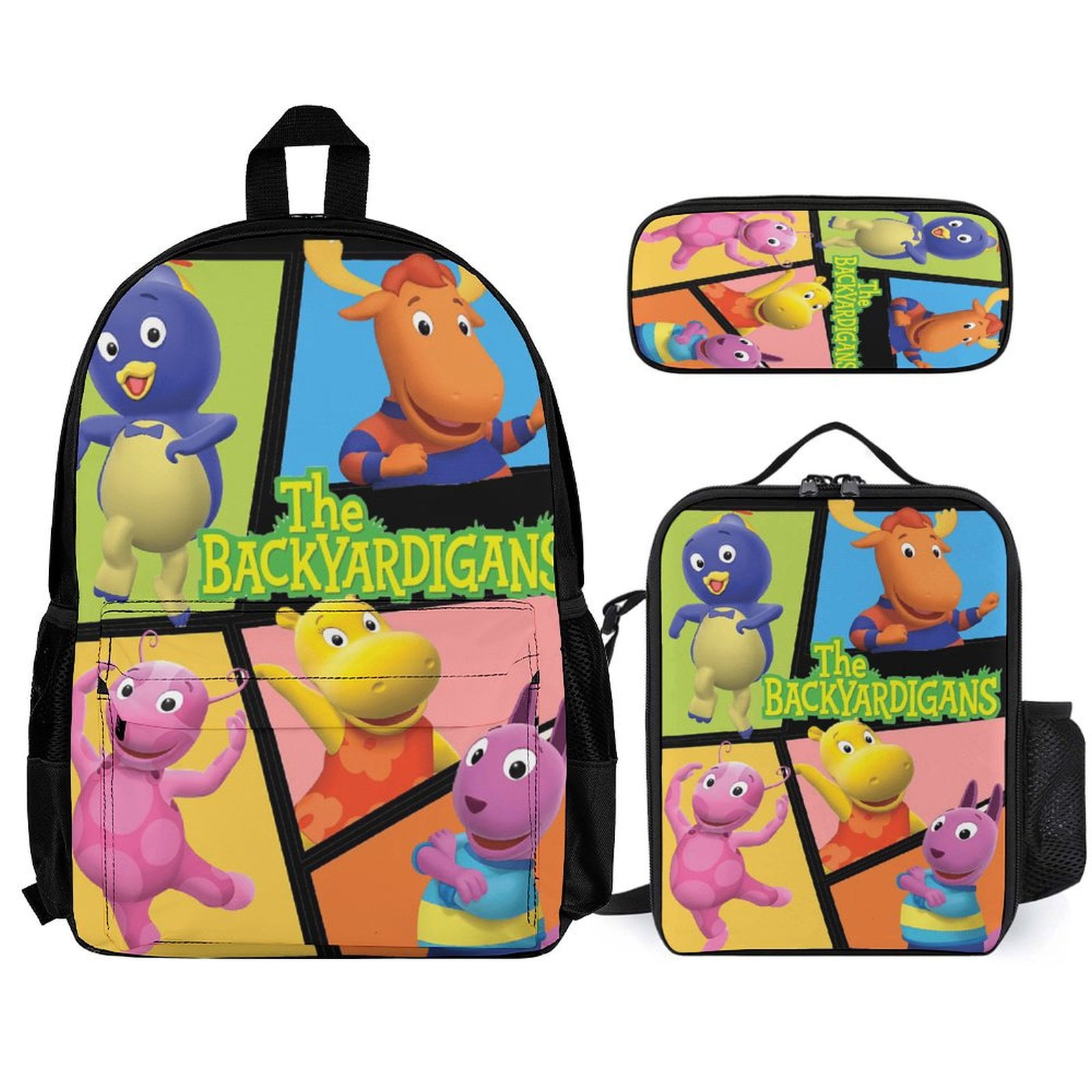The Backyardigans Backpacks 3pcs Set Laptop Bag Travel Hiking Camping ...