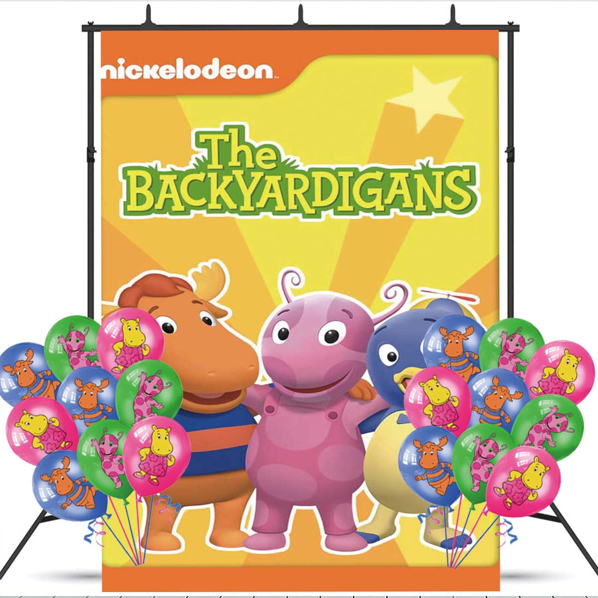The Backyardigans Banner Backdrop Background Birthday Balloons Party ...