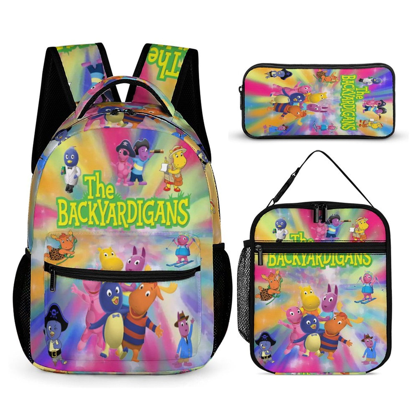 The Backyardigans Casual Backpack 3 Piece Set Daypack Lightweight ...