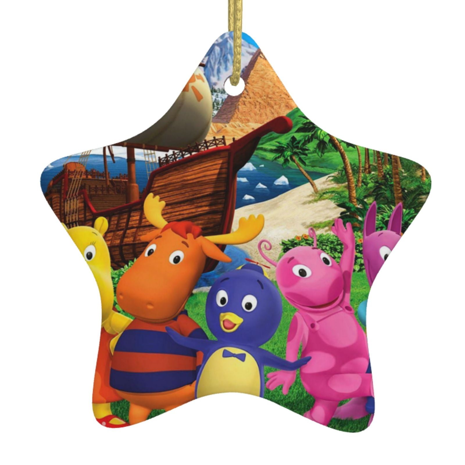 The Backyardigans Christmas Ornaments Ceramic Star Christmas Tree ...