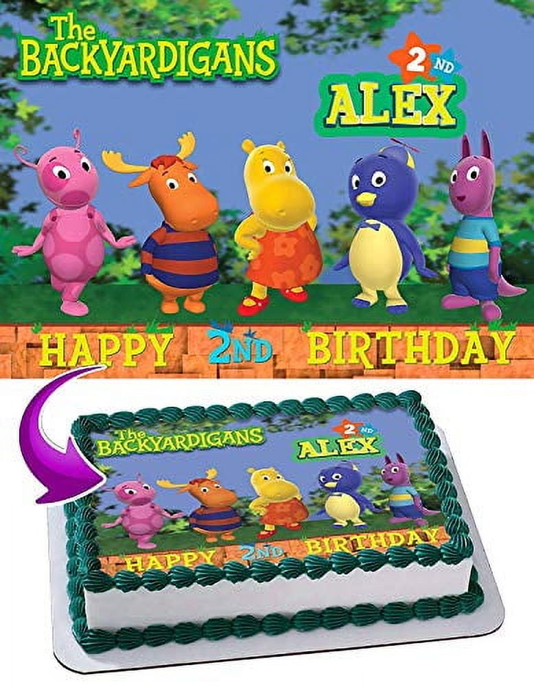 The Backyardigans Edible Cake Image Topper Birthday Cake Banner 1/4 ...