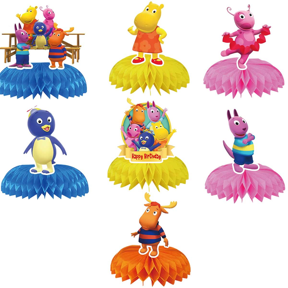 The Backyardigans Honeycomb Centerpieces Table Toppers Decorations for ...