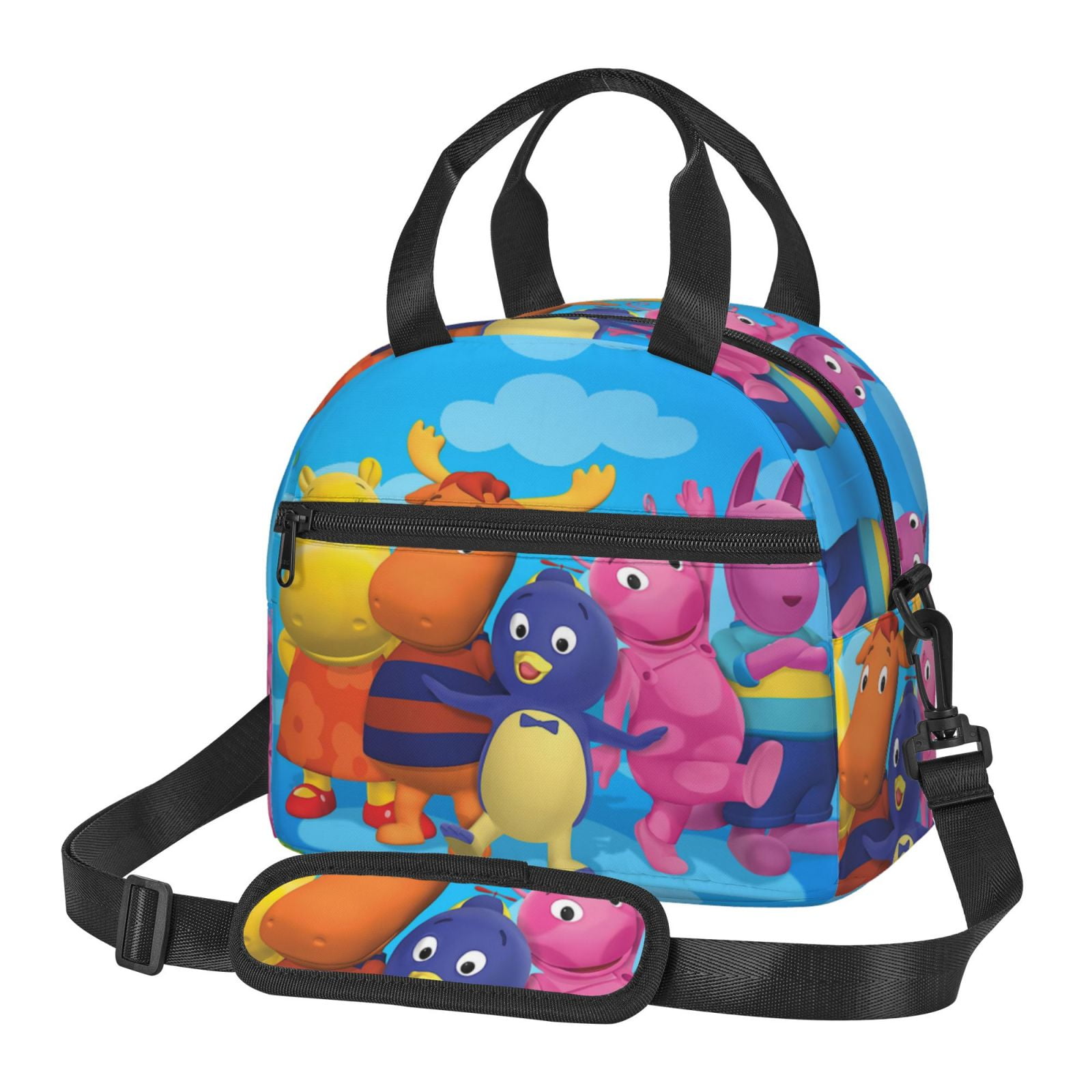 The Backyardigans Insulated Lunch Bag Lunch Box for Women Men Black ...