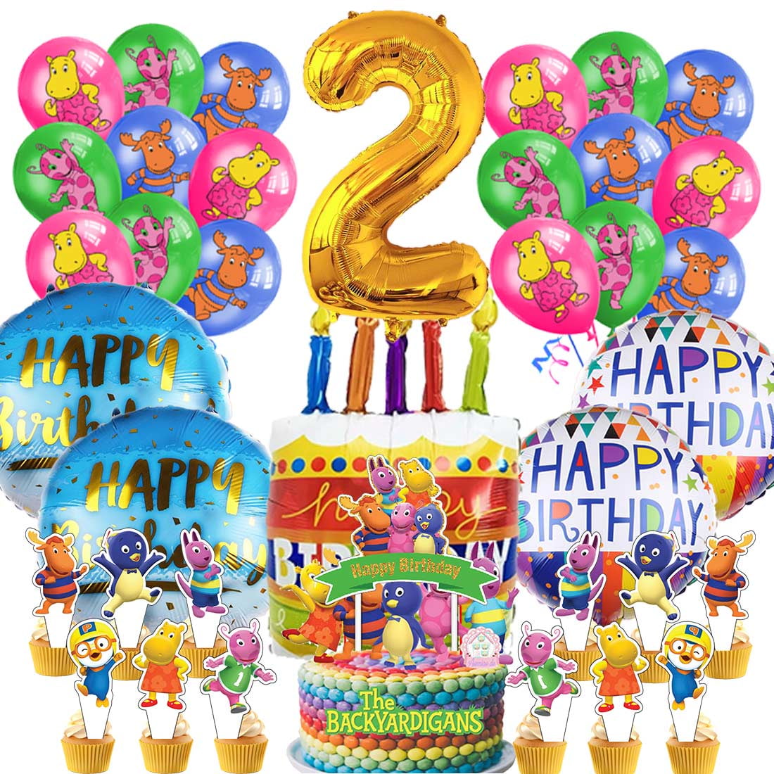 The Backyardigans Party Supplies 2nd Decor Kit Balloons Birthday Cake ...