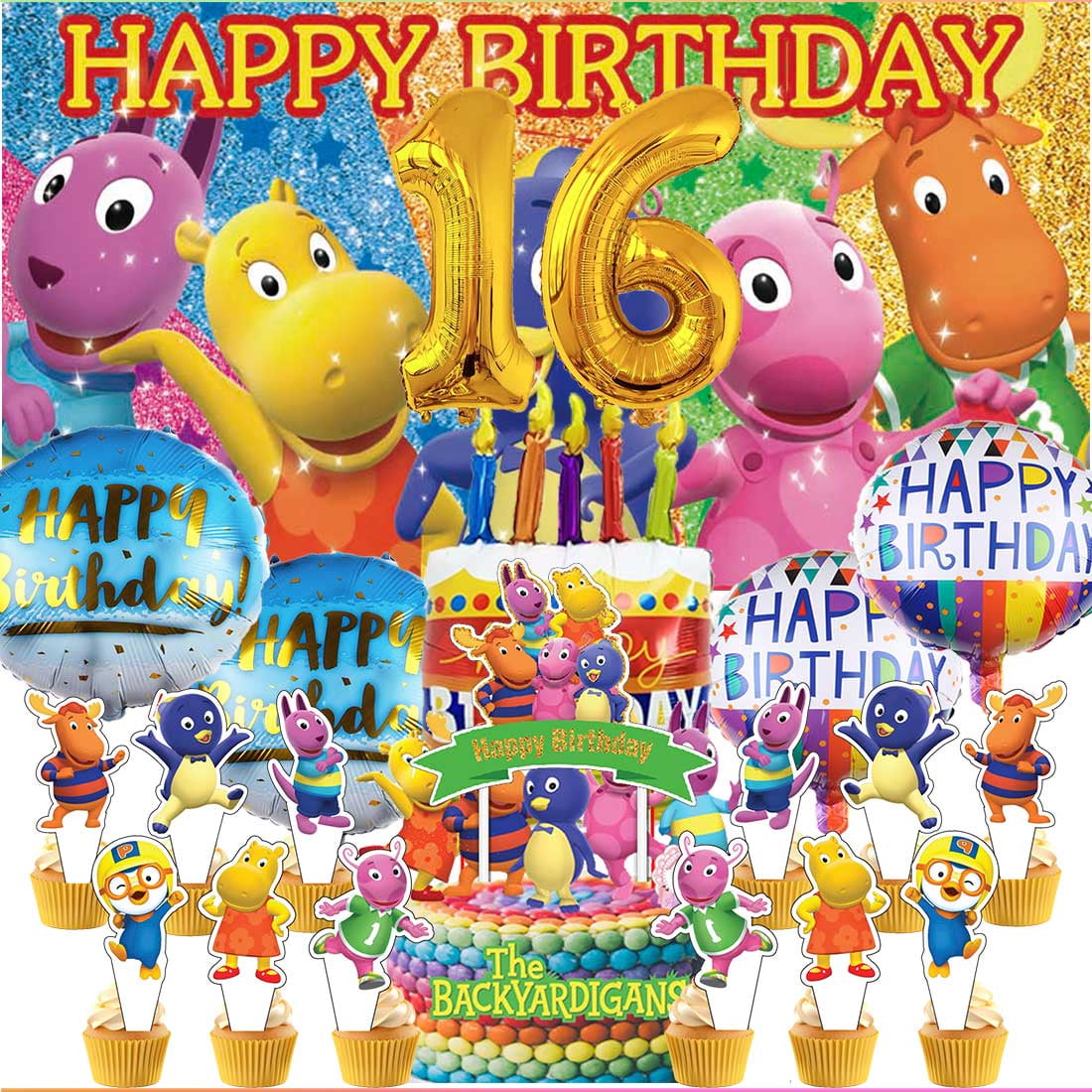 The Backyardigans Party Supplies Decor 16th Kit Balloons Birthday Cake ...