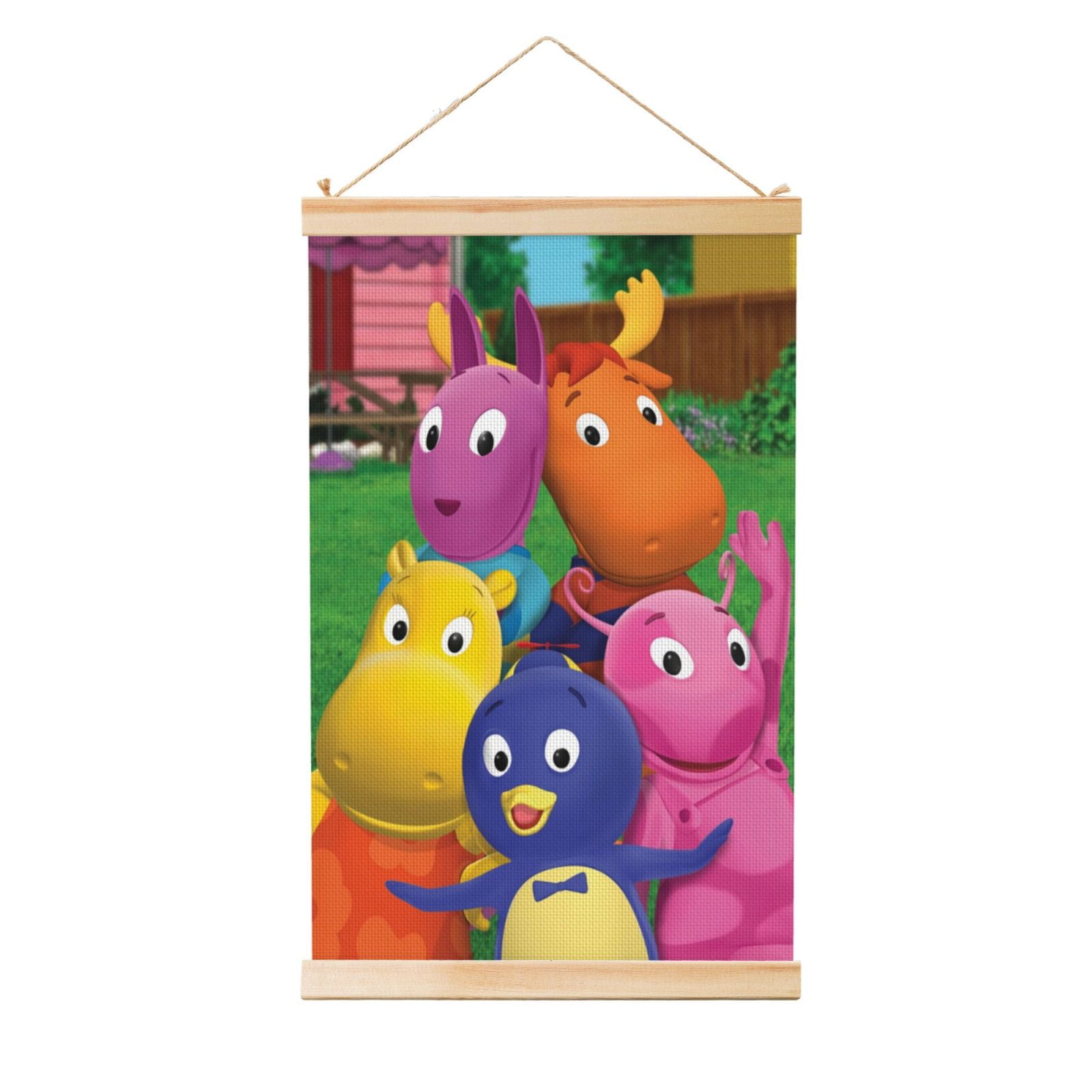 The Backyardigans Posters Wall Hanging Wooden Shaft Poster Wall Art ...