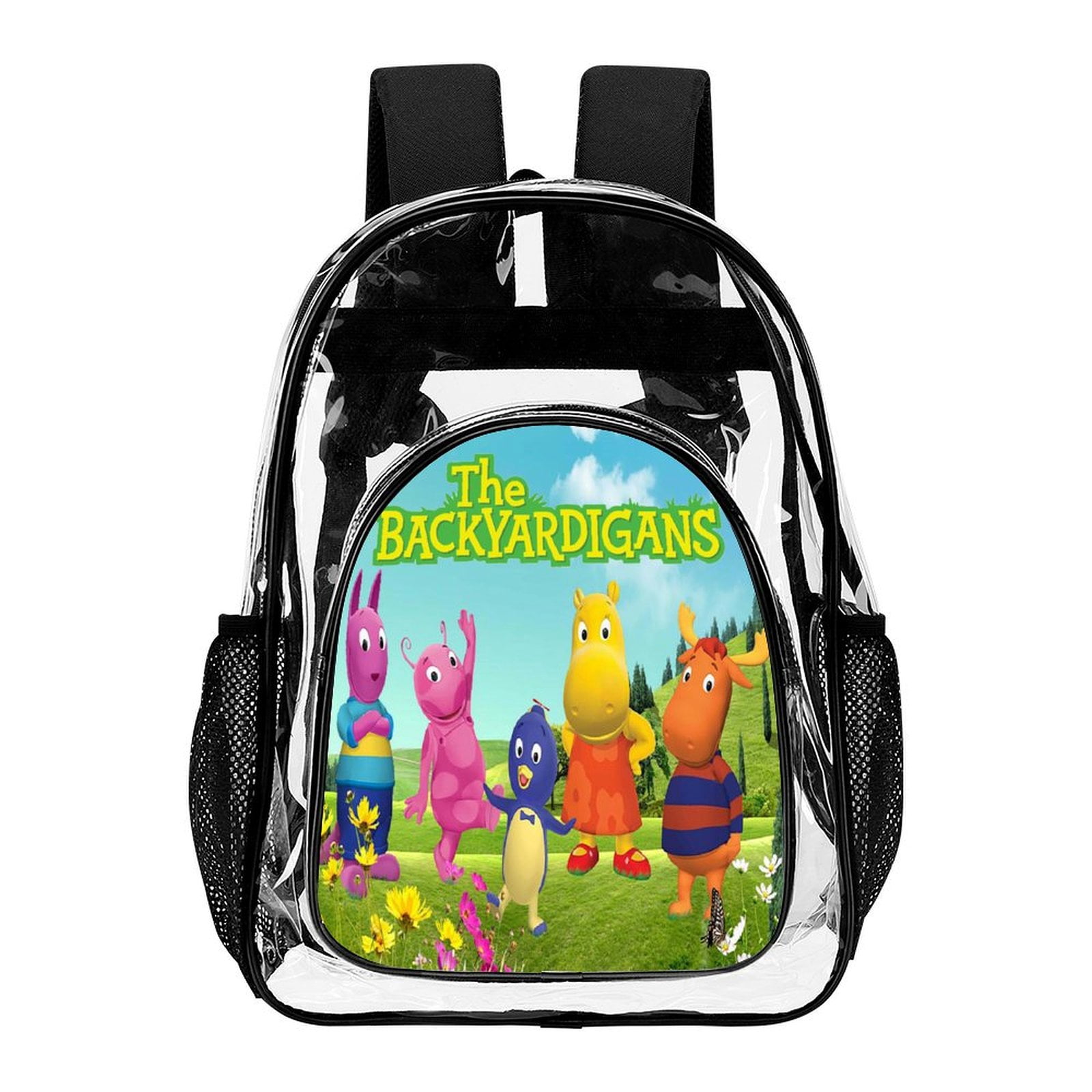 The Backyardigans Transparent Clear Backpack with Mesh Bag Shoulder ...