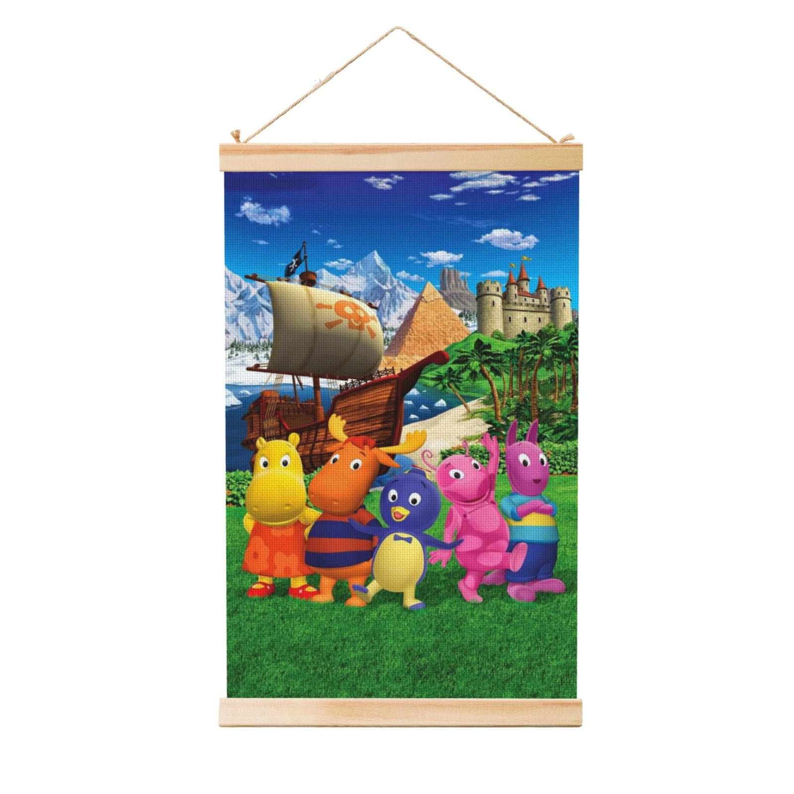 The Backyardigans Wooden Shaft Hanging Poster Canvas Wall Hanging ...
