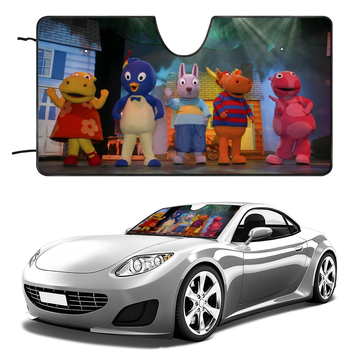 The Backyardigans-theme Windshield Sun Shade Front Protector Folding ...
