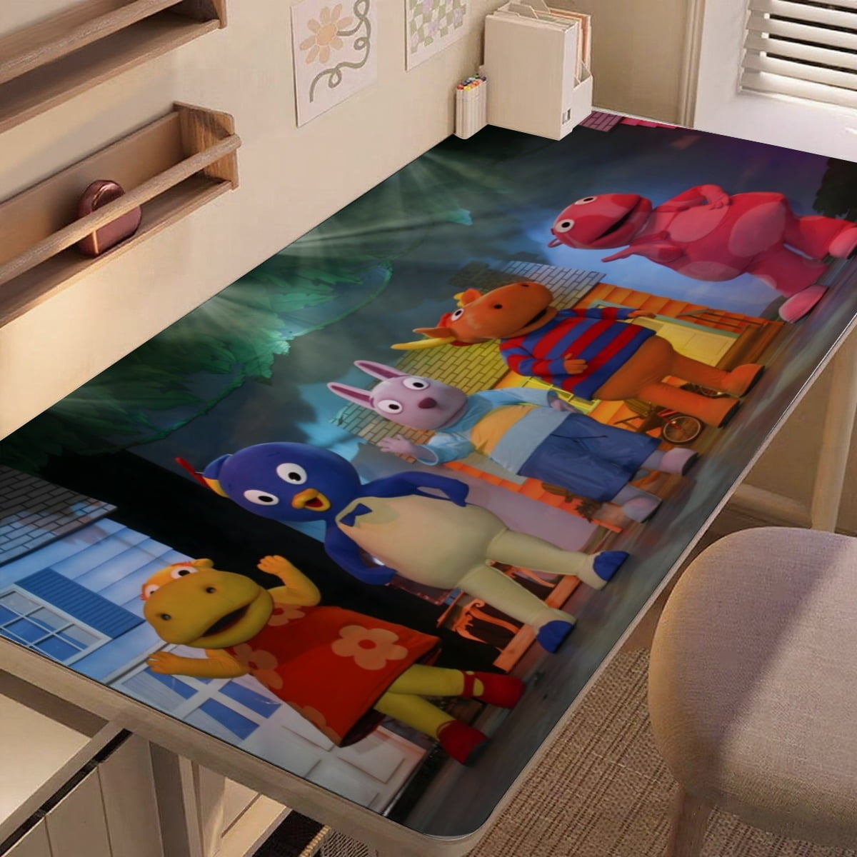 The Backyardigans-themed extra-large Non-Slip Base leather Desk Table ...