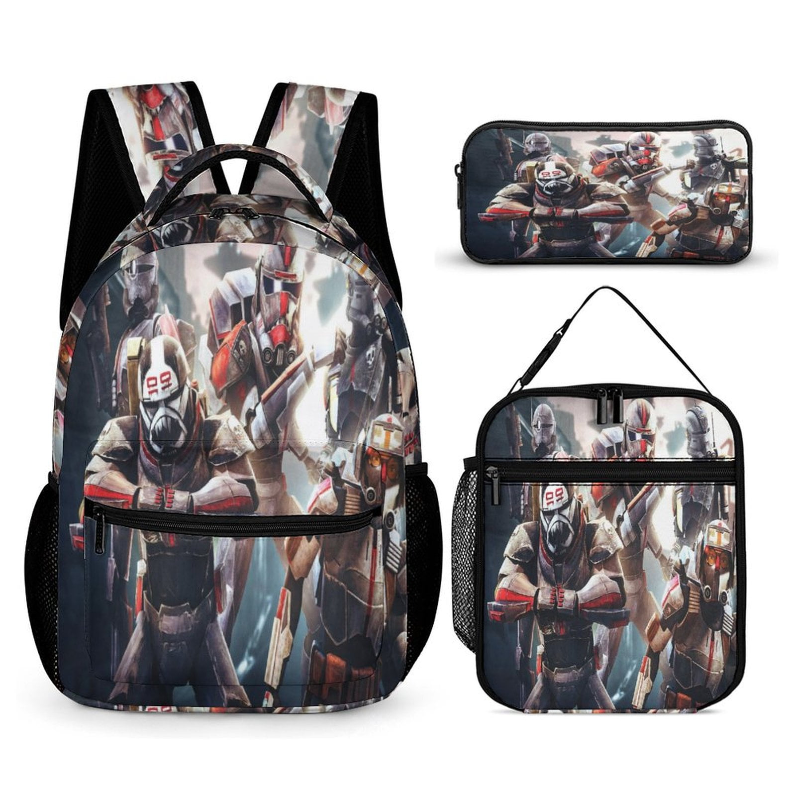 The Bad Batch Team 3 Piece Backpack Set Anime Casual Daypack with Lunch ...