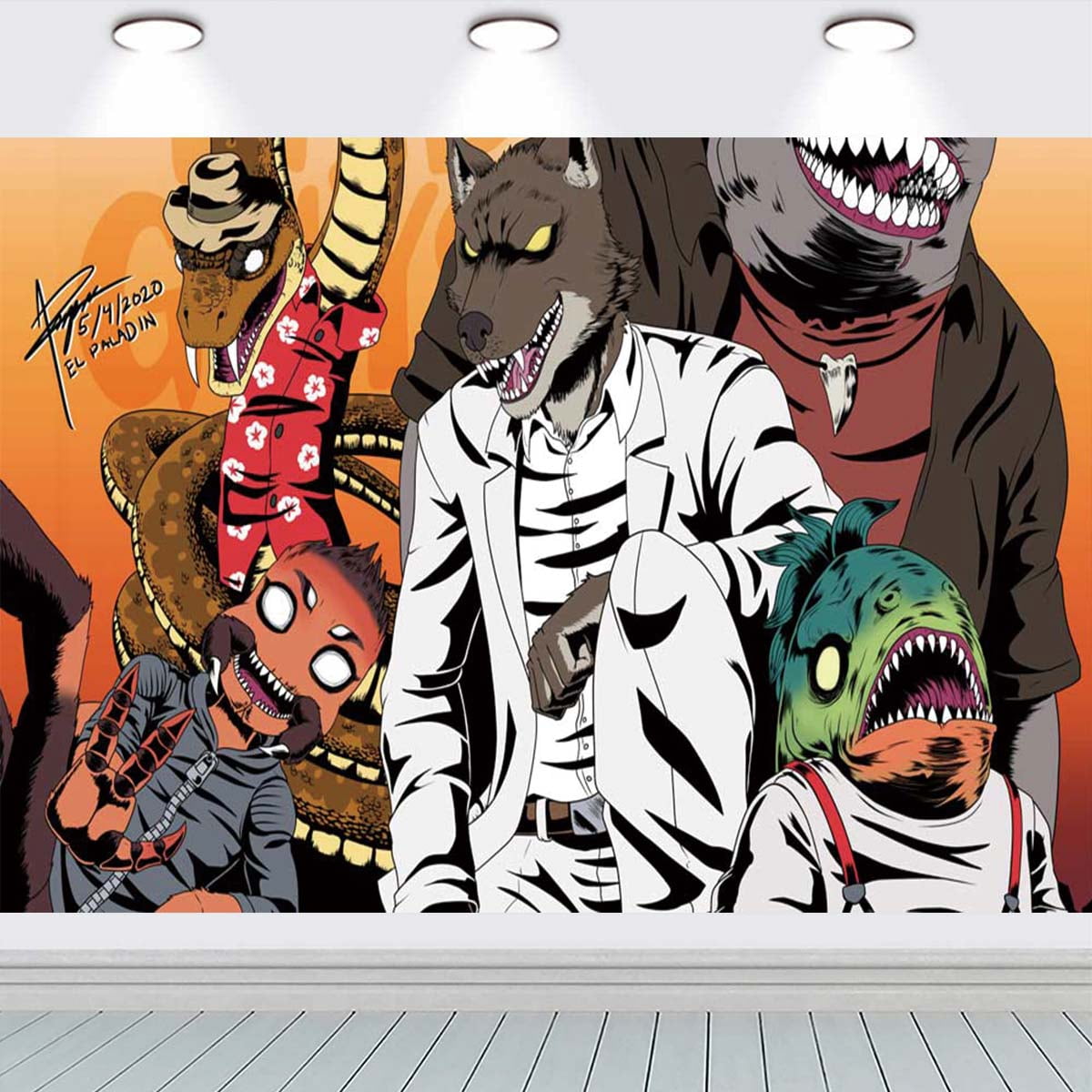 The Bad Guys 2 school Backdrop Background Banner Taspestry Wall Decor ...
