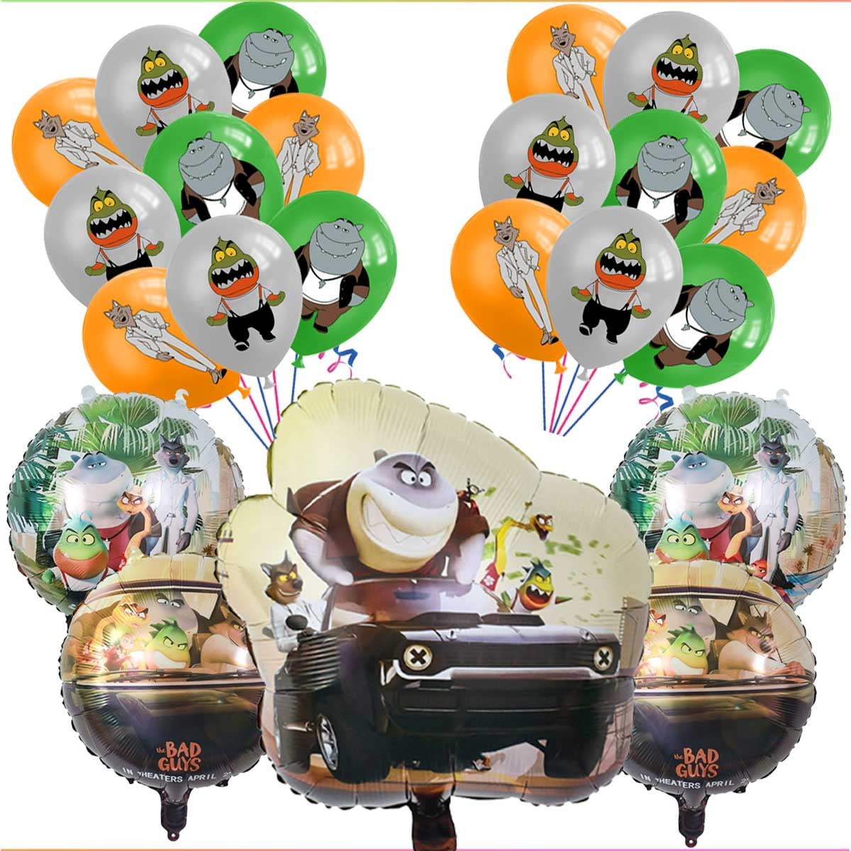 The Bad Guys Balloons Birthday Party Supplies Decor Fans Set ...