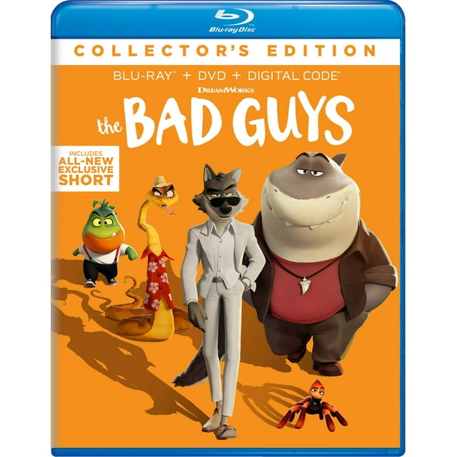 Walmart Exclusive: The Bad Guys - Animated Comedy (Blu-ray + DVD ...
