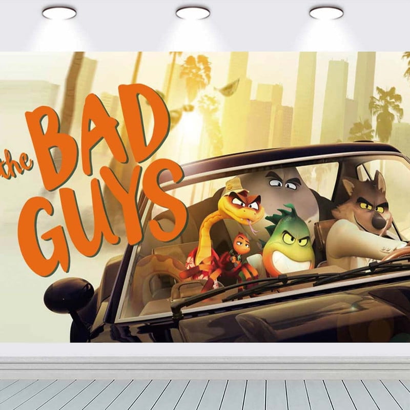 The Bad Guys Party Supplies Backdrop Banner Poster Birthday Decorations ...