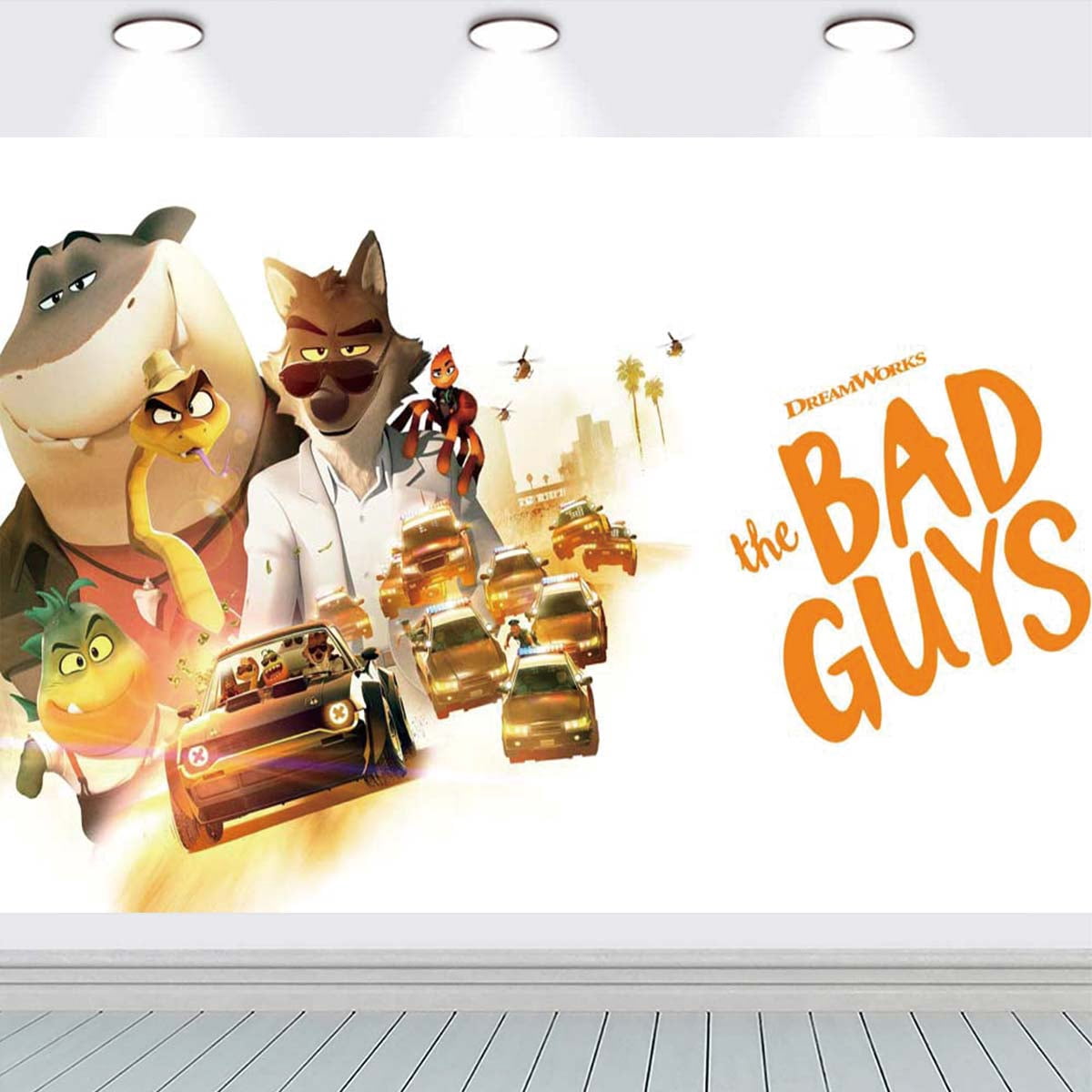 The Bad Guys school Poster Wall Decor Birthday Banner Backdrop ...
