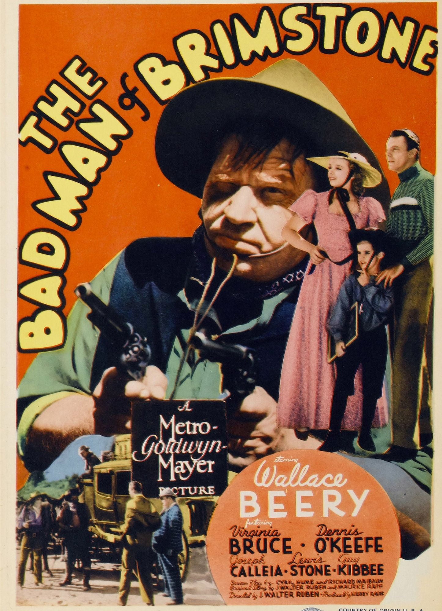 The Bad Man Of Brimstone From Left: Wallace Beery Virginia Bruce Far ...