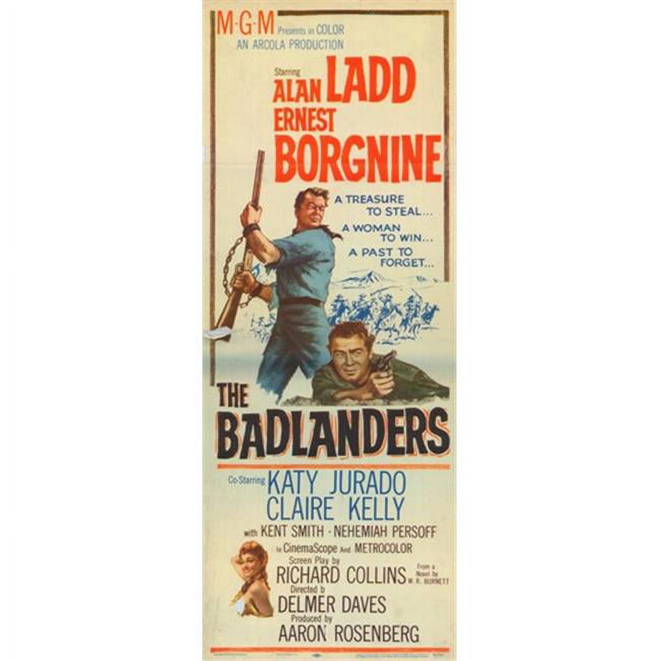 The Badlanders Movie Poster - 11 x 17 in. - Walmart.com
