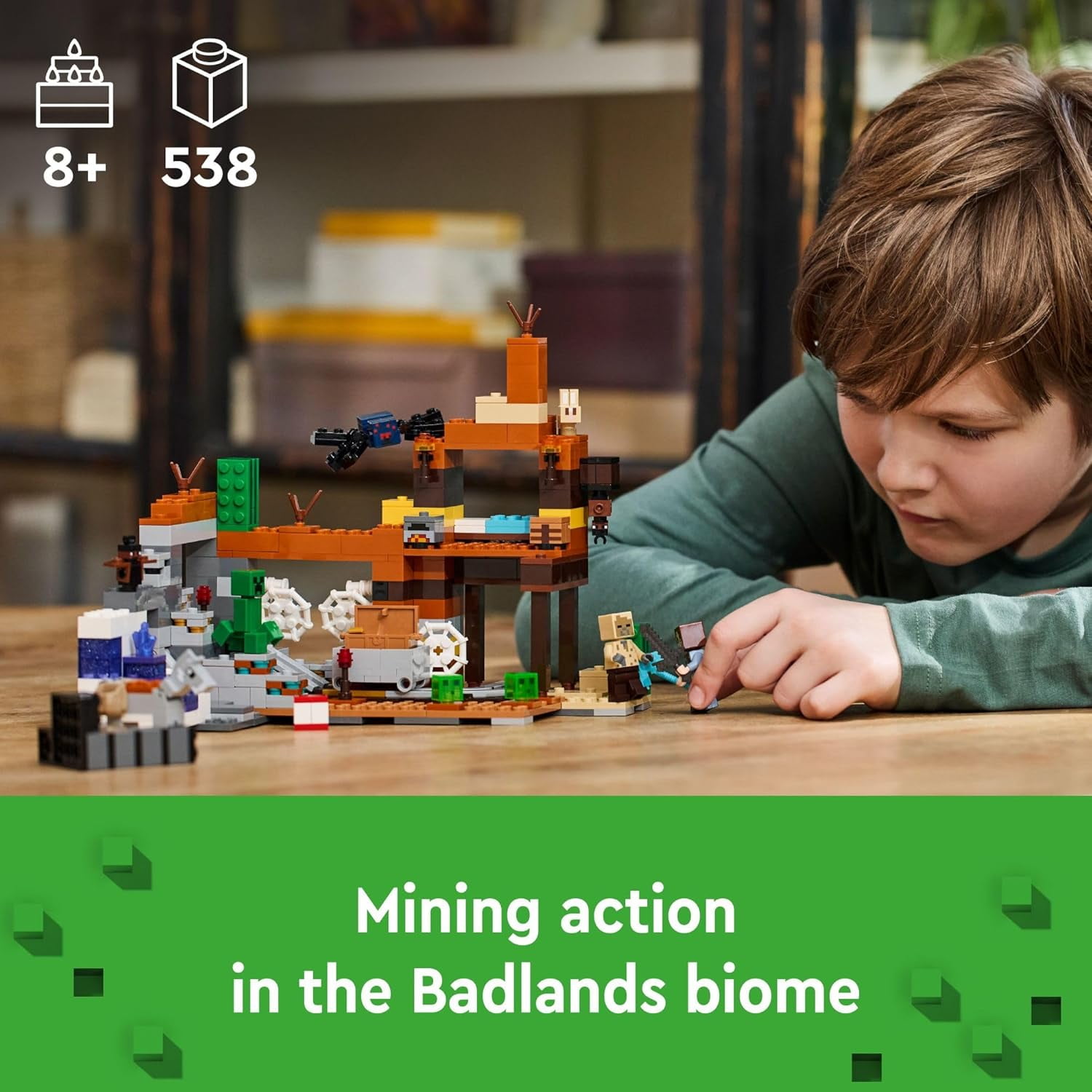 The Badlands Mineshaft Video Game Toy with Minifigures, Kids Building ...