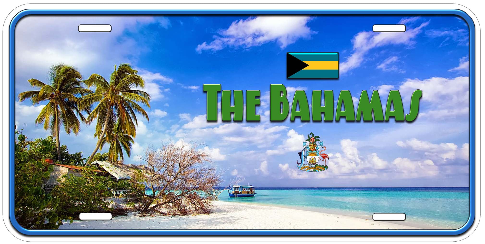 The Bahamas Beach Novelty Car License Plate - Walmart.com