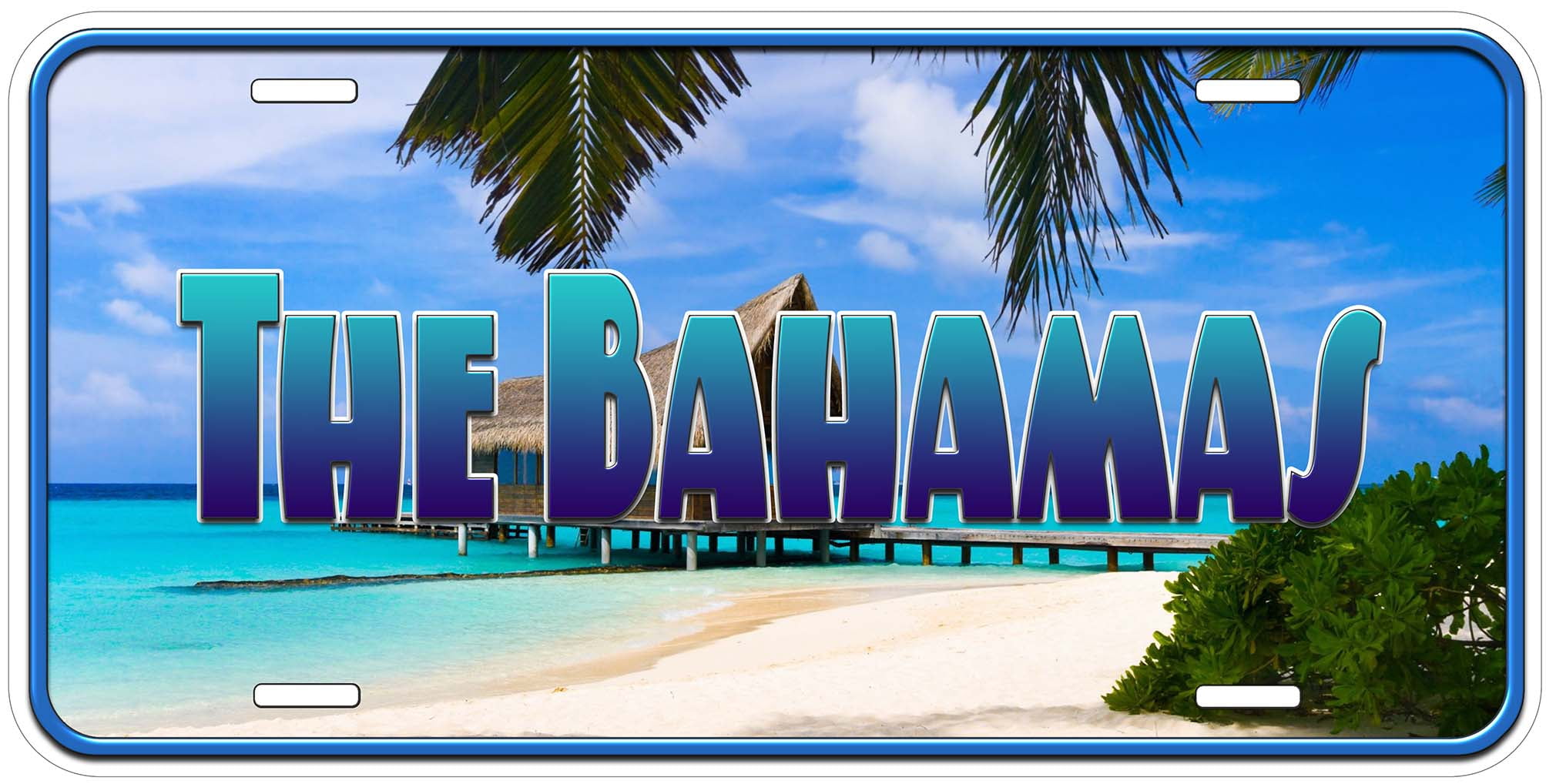 The Bahamas Pier Novelty Car License Plate - Walmart.com