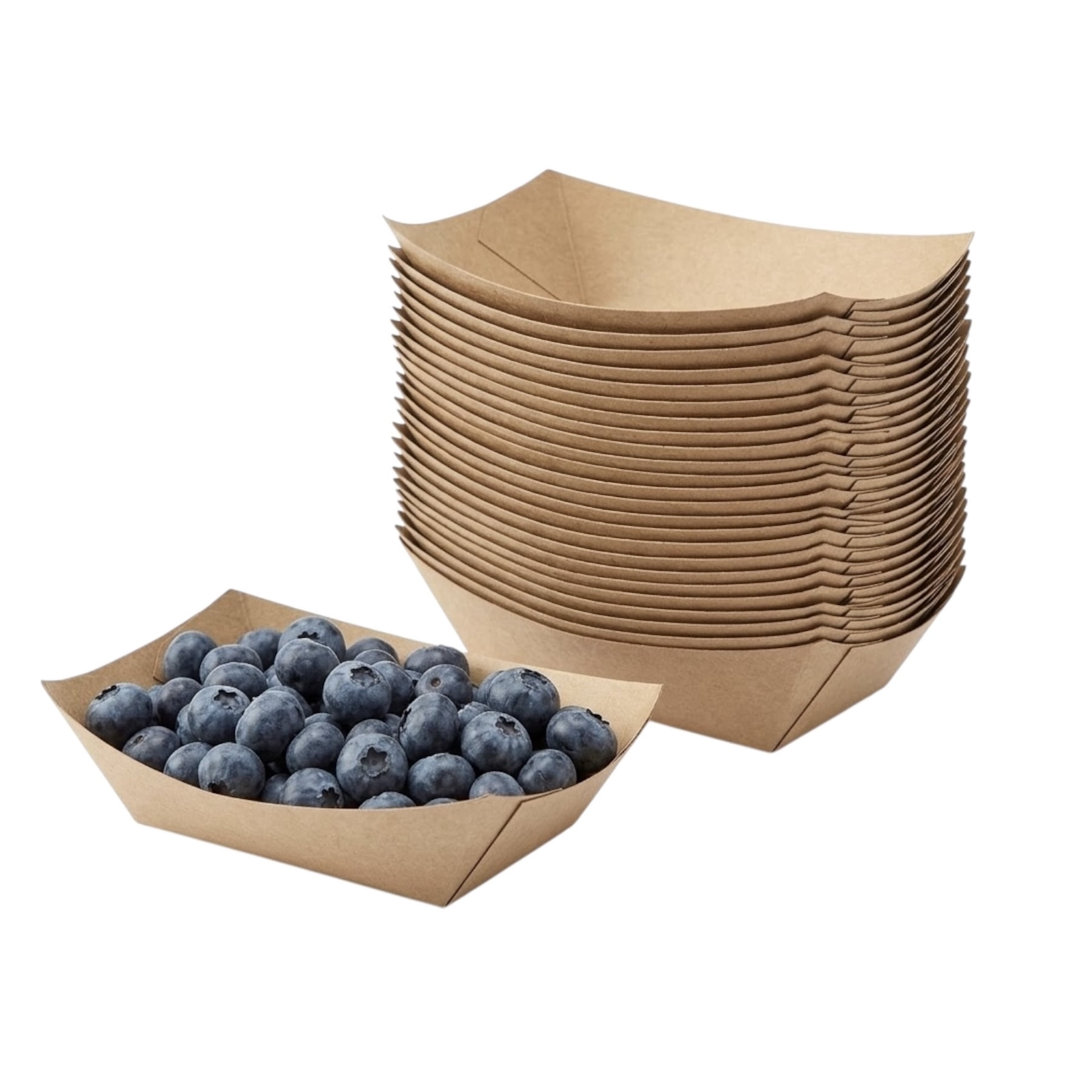 The Baker Celebrations 100 Small Kraft (4oz) Paper Trays - Disposable ...