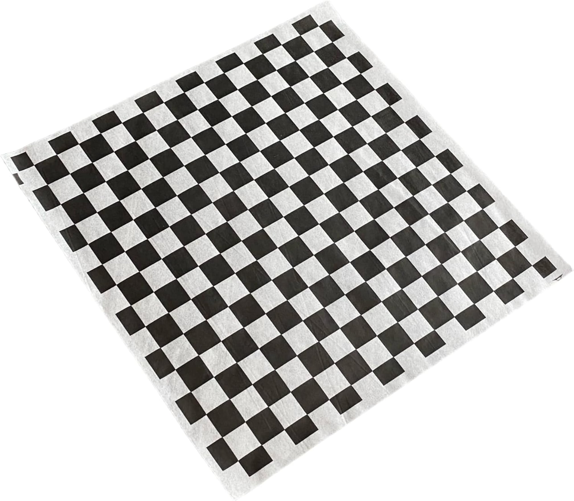 The Baker Celebrations 12" x 12" Black Checkered Deli Paper Sheets, 200 ...