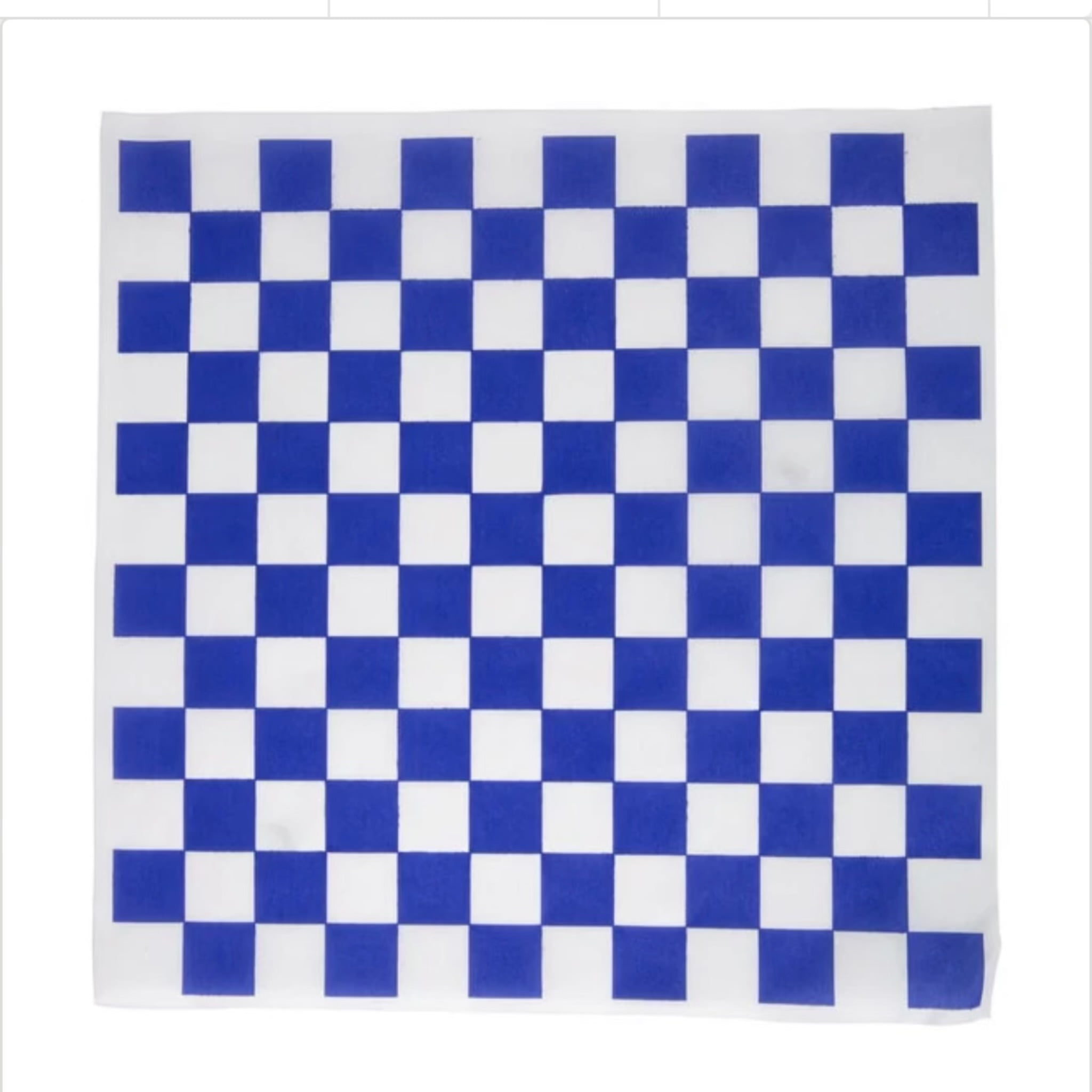 The Baker Celebrations 12" x 12" Blue Checkered Deli Paper Sheets, 100 ...