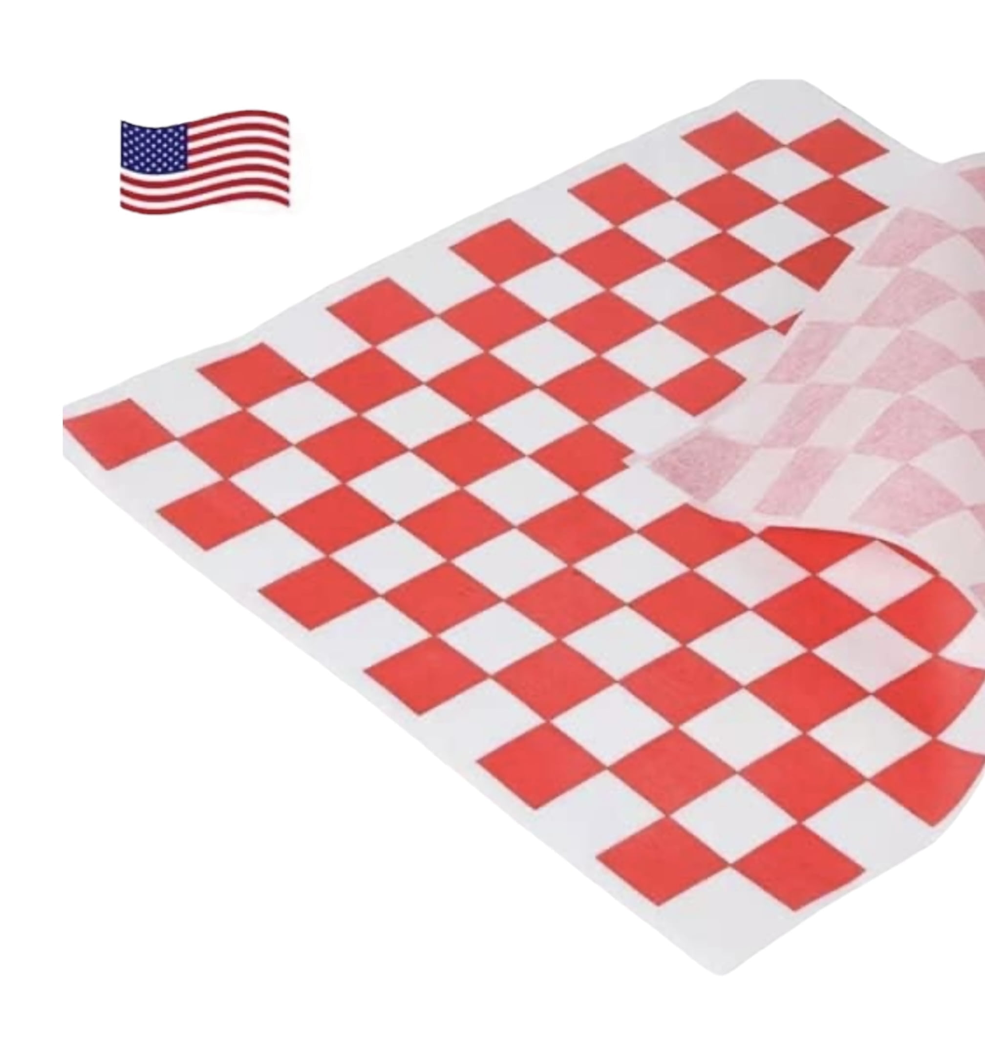 The Baker Celebrations 12" x 12" Deli Paper Liner Sheets, Red & White ...