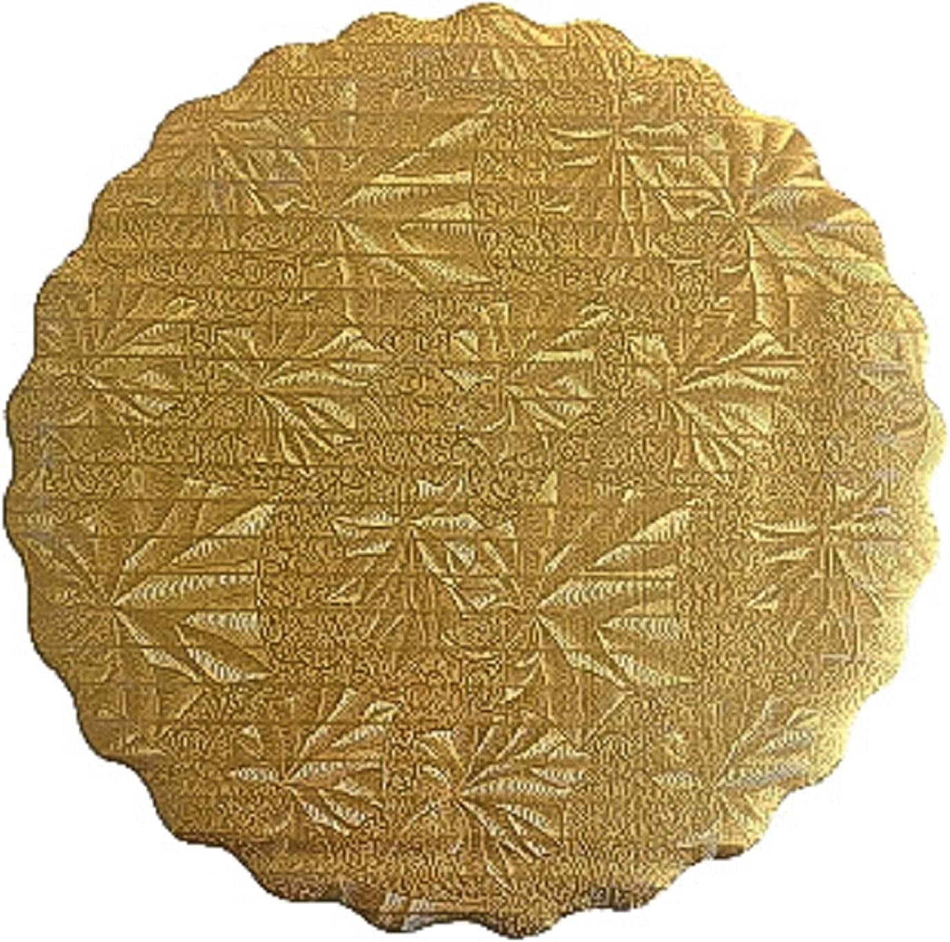 The Baker Celebrations 20 Gold Cake Boards 8" Disposable Round Cake ...