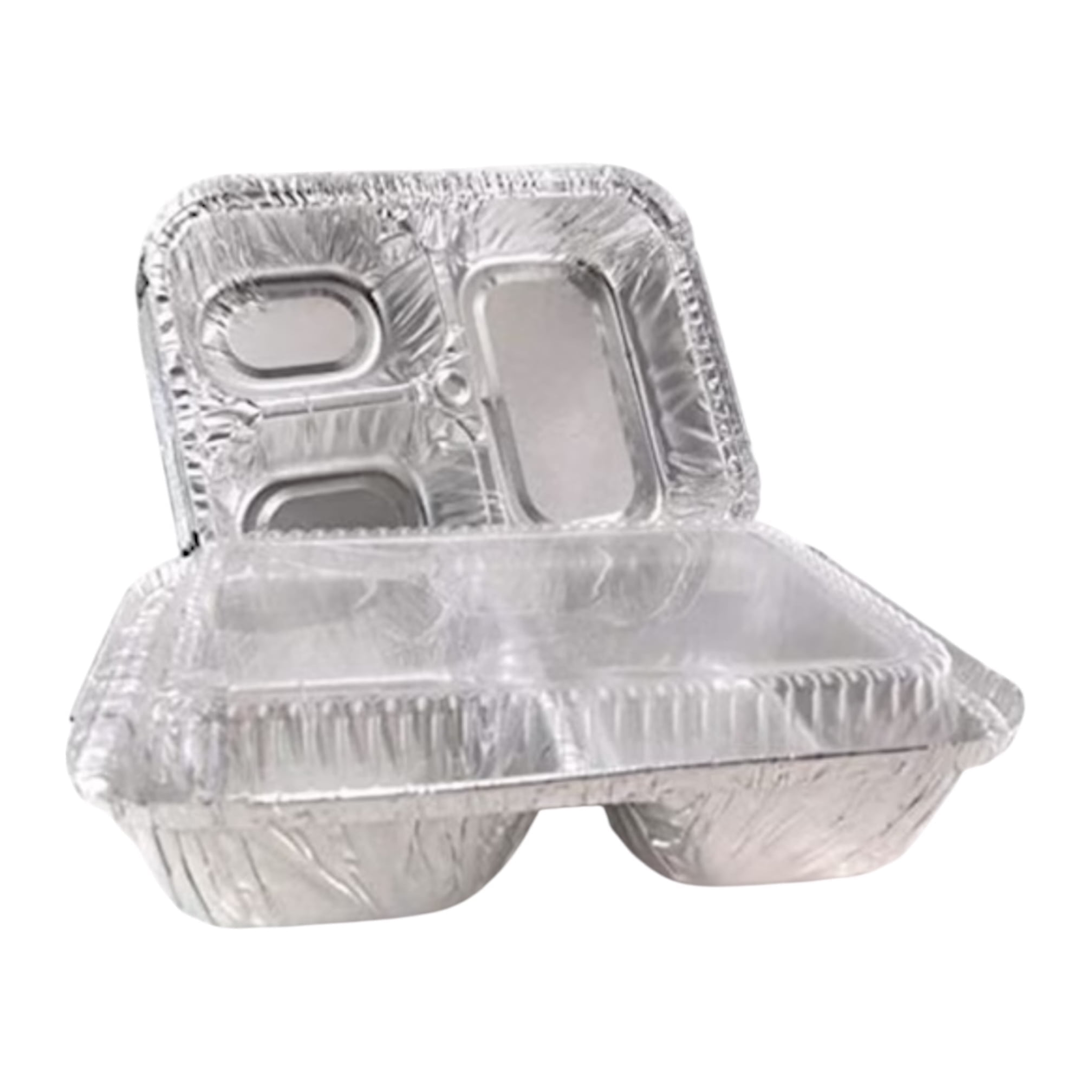 The Baker Celebrations 50 Aluminum Foil 3-compartment Trays, Made in ...