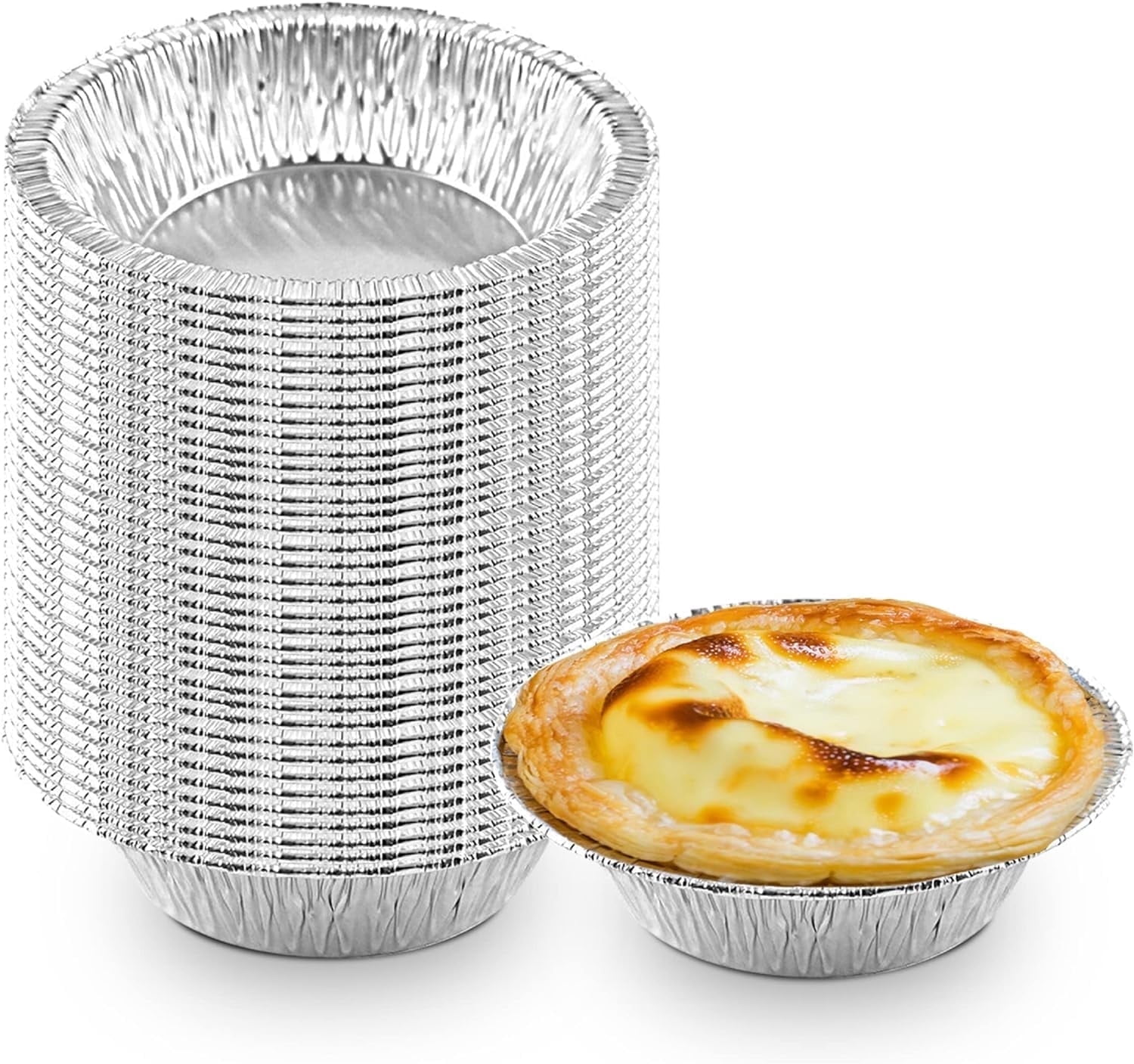The Baker Celebrations 50 Count 5-Inch Aluminum Pie Pans Disposable for ...