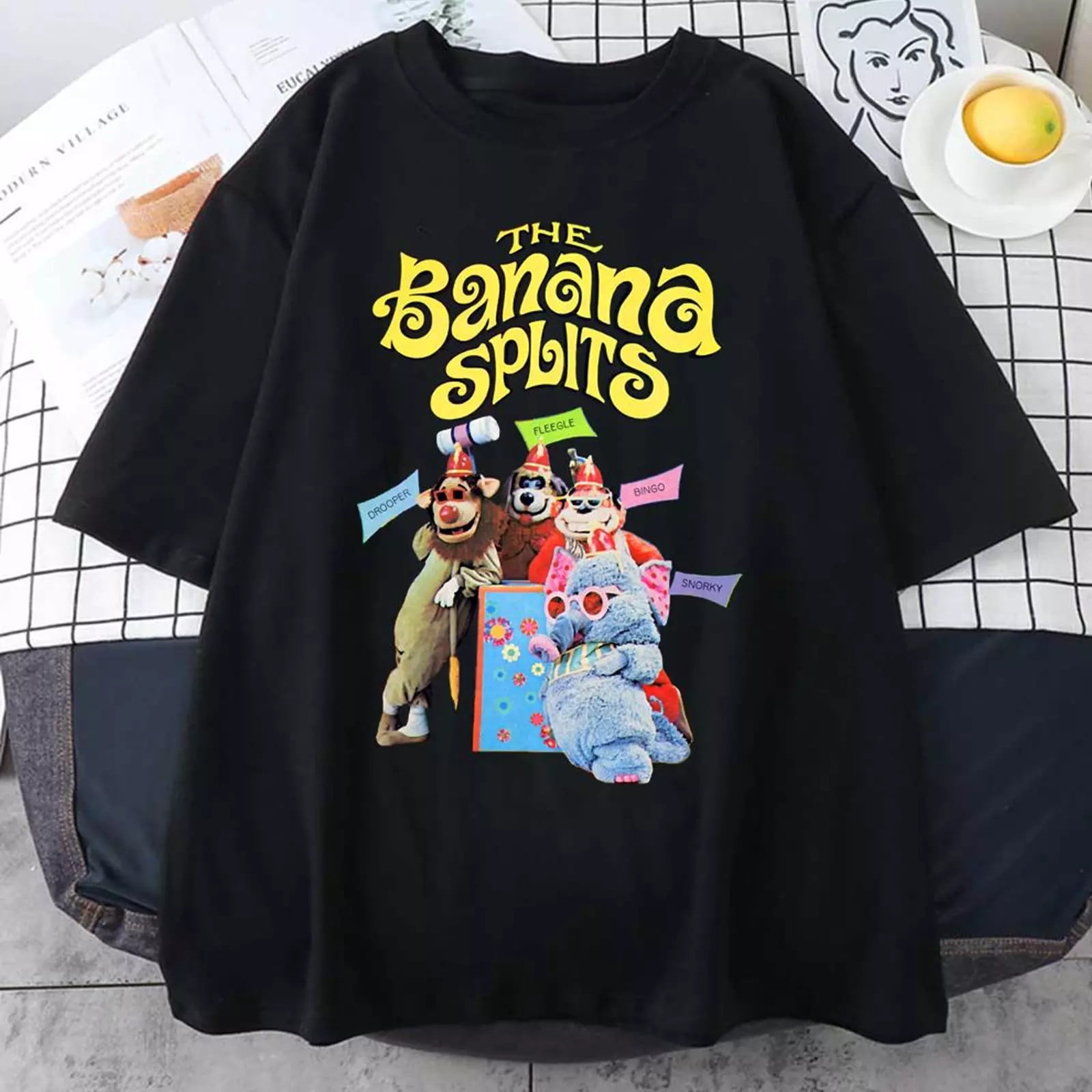 The Banana Splits Cartoon Animal Short Sleeve T Shirt Full Size S-5XL ...
