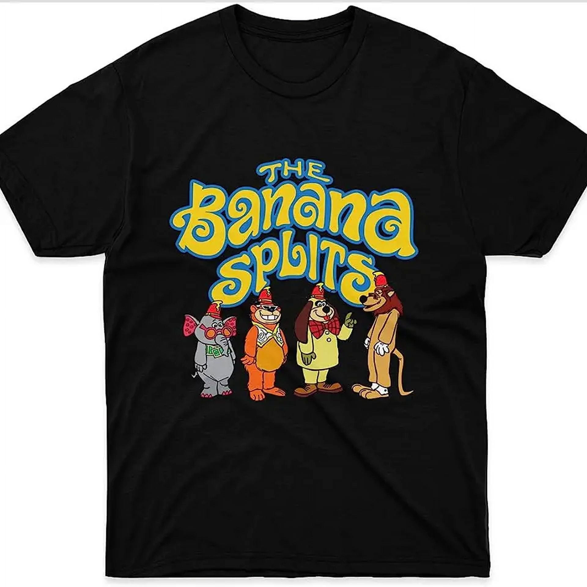 The Banana Splits Cartoon Animals T-shirt Black All Sizes S-5XL ...