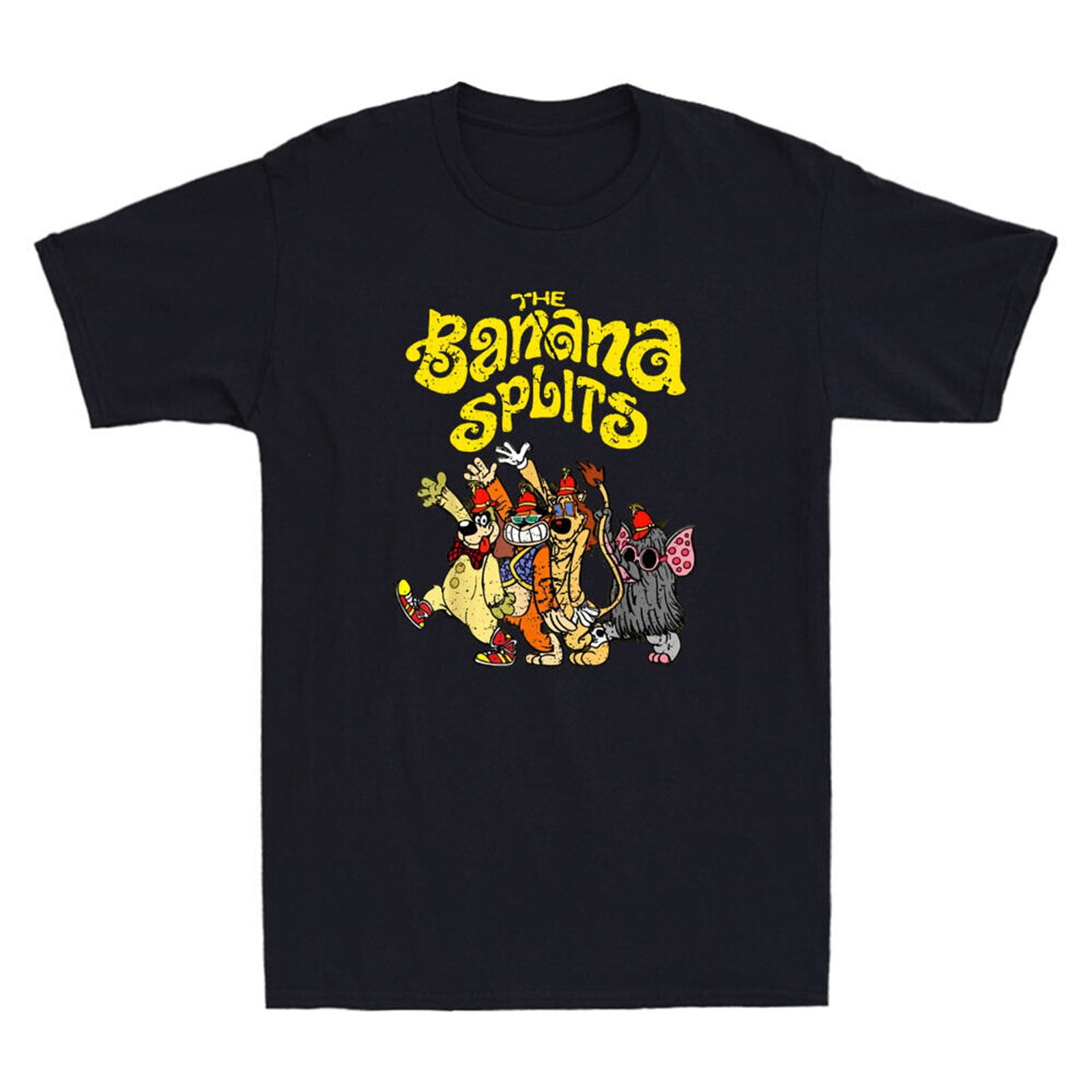 The Banana Splits Funny Cartoon Meme Animals T-shirt Black All Sizes ...