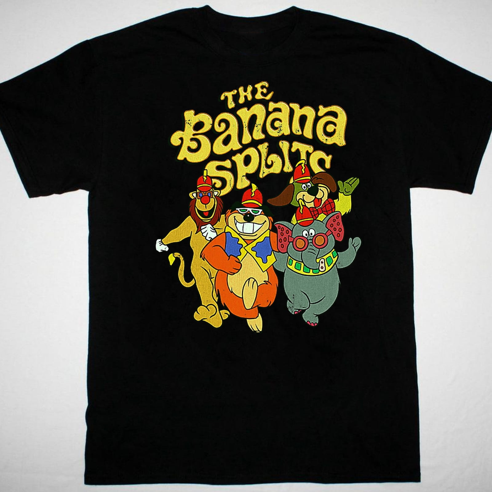 The Banana Splits RETRO T-shirt black short sleeve All Sizes S-5Xl ...