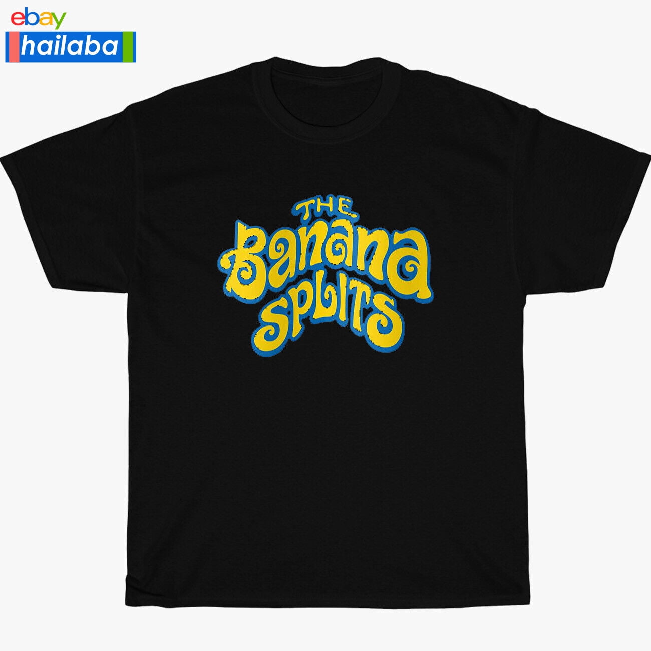 The Banana Splits Tv Show Logo Black/Navy/Sport Grey/White Men's T ...