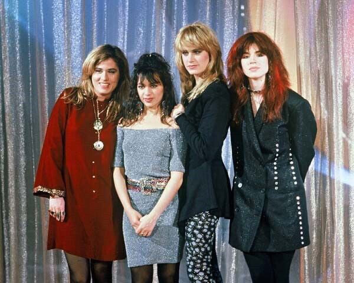 The Bangles group pose together at music awards show 1980's era 4x6 ...