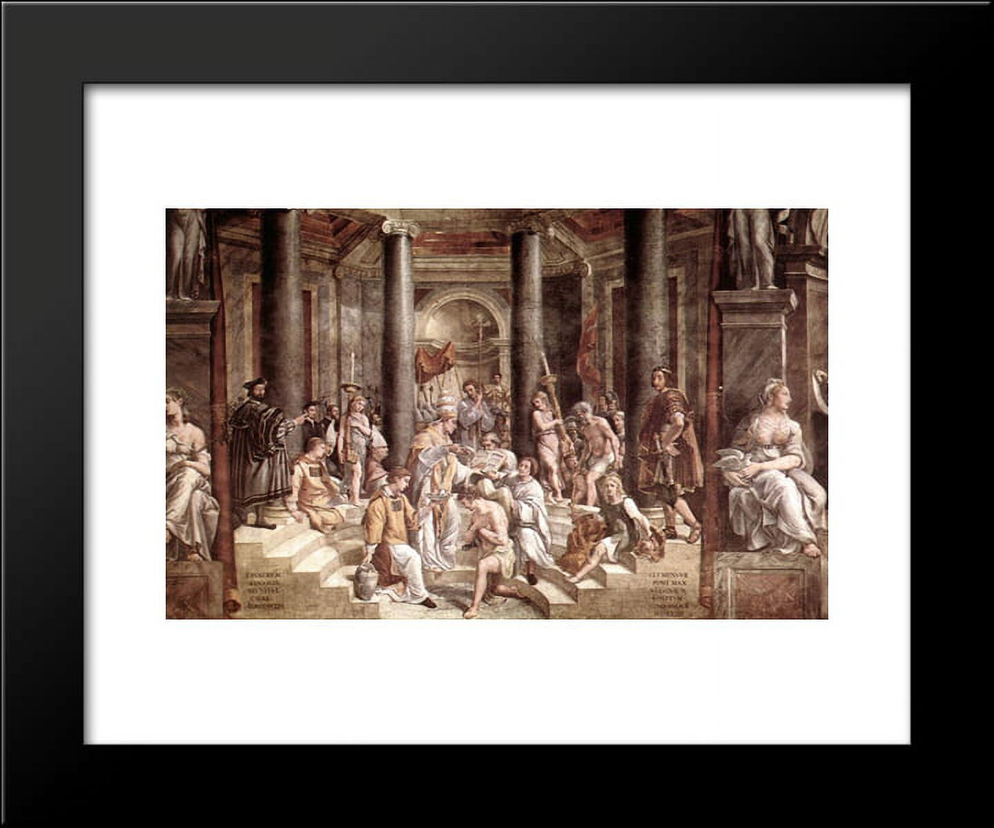 The Baptism of Constantine 20x24 Framed Art Print by Raphael - Walmart.com