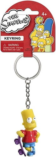 The Bart Skateboard Figural Keychain - Walmart.com