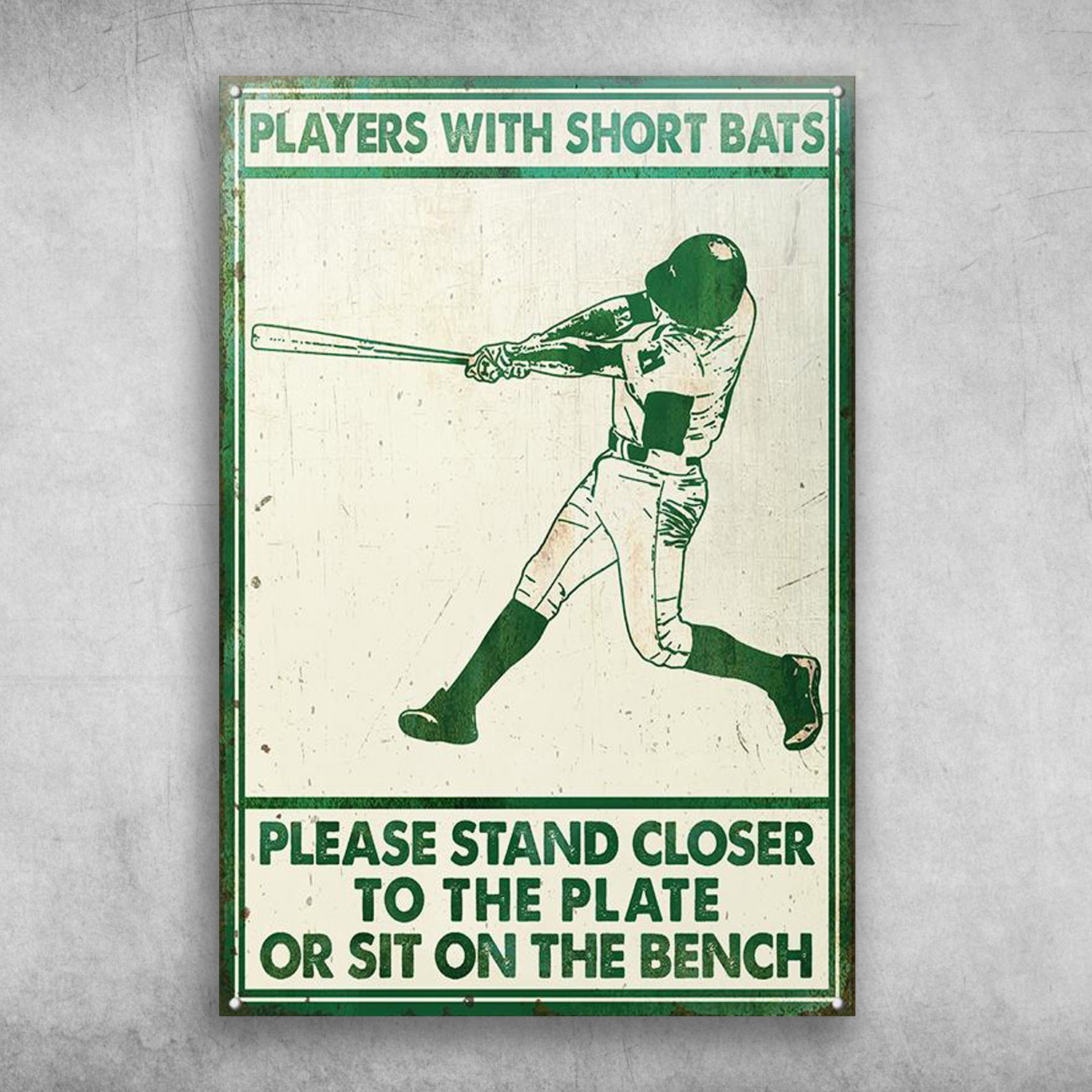 The Baseball Player - Players With Short Bats, Please Stand Closer, To ...