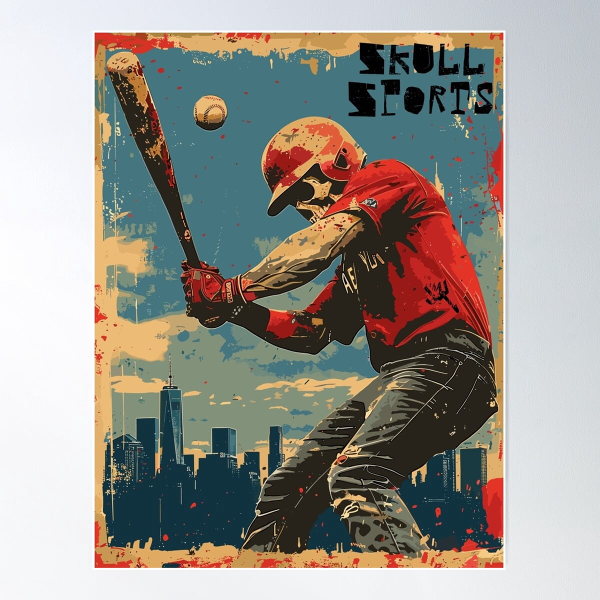 The Baseball Skull - Skull, Skull, Skeleton, Baseball, New York City ...