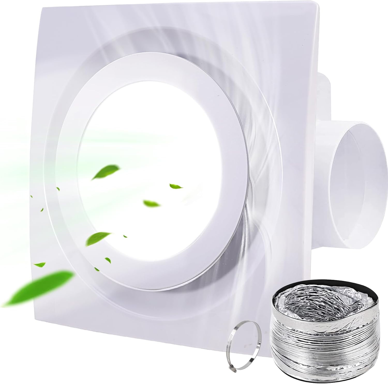 The Bathroom Fan with Light Exhaust Fan Ceiling Mount Vent Fan Light ...