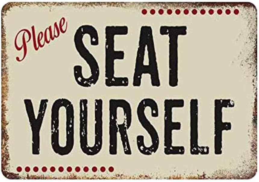 The Bathroom Sign-Please Seat Yourself Sign Restaurant Rustic Wall ...